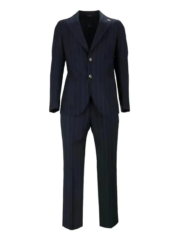 TOMBOLINI Dream Pinstripe-pattern Single-breasted Suit - Blue
