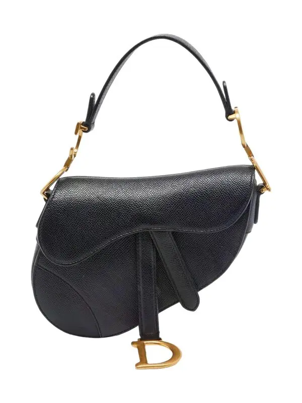 Dior 2021 Saddle Leather Mini Bag - Black