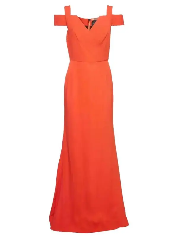 Roland Mouret Erskin Off-shoulder Maxi Dress - Red