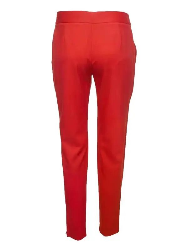 Stella McCartney Gabardine Ankle-zip Trousers - Red