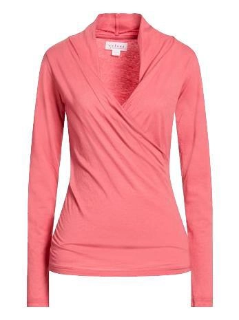Velvet By Graham & Spencer T-shirt Coral Size Cotton, Elastane - Red