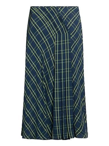 Aspesi Midi Skirt Size Viscose, Acetate - Blue