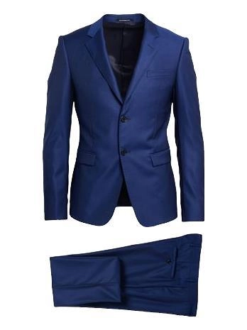 Emporio Armani Suit Size Wool, Elastane - Blue