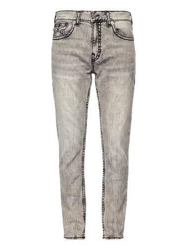 True Religion Jeans Size Cotton, Polyester, Viscose, Elastane - Grey