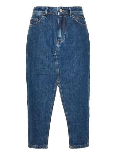 Karl Lagerfeld Denim Skirt Size Organic Cotton, Recycled Cotton - Blue