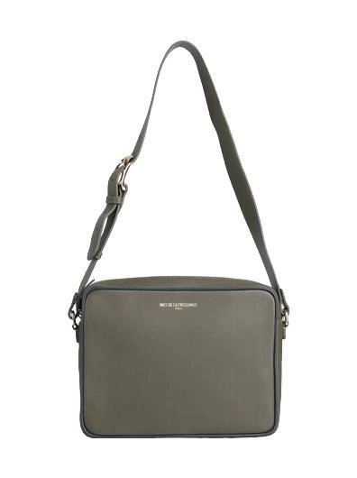 INES DE LA FRESSANGE PARIS Shoulder Bag Military Leather - Green