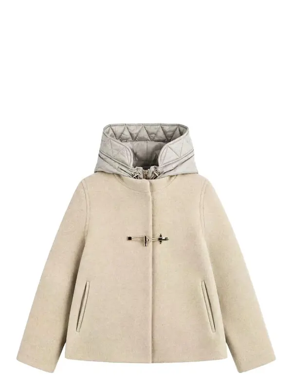 FAY Toggle-fastening Hooded Cape - Neutrals