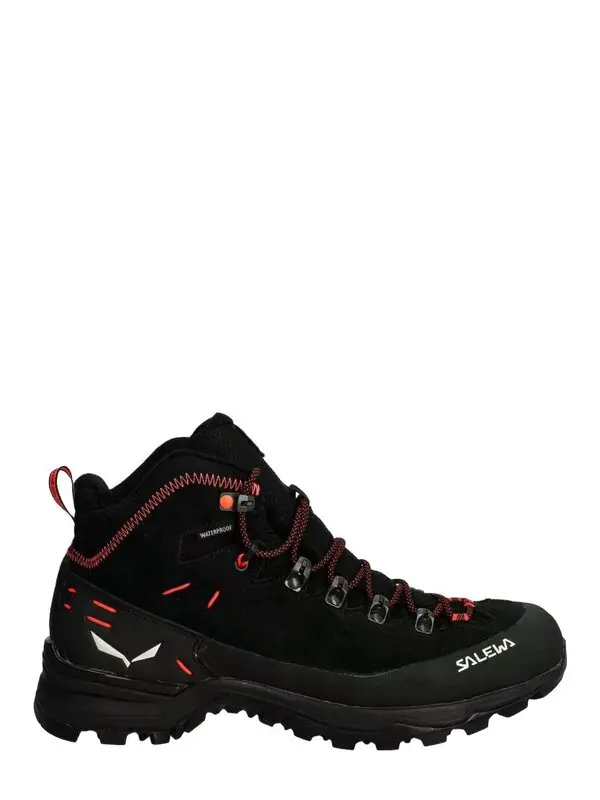 SALEWA Alp Mate Winter Logo-print Panelled Ankle Boots - Black