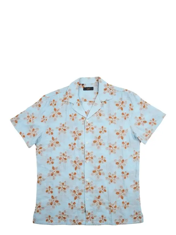 EIGHT X Serene Artisan Short Sleeve Shirt - Blue