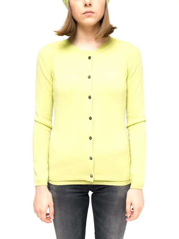 LA ROSE Cardigan Cashmere Asparagus - Green