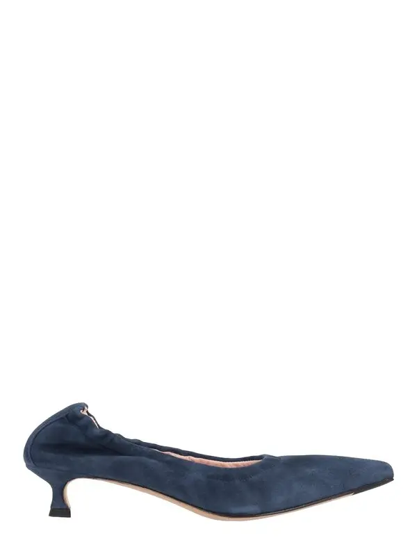 LA ROSE Decollete' Elast Camoscio - Dark Blu
