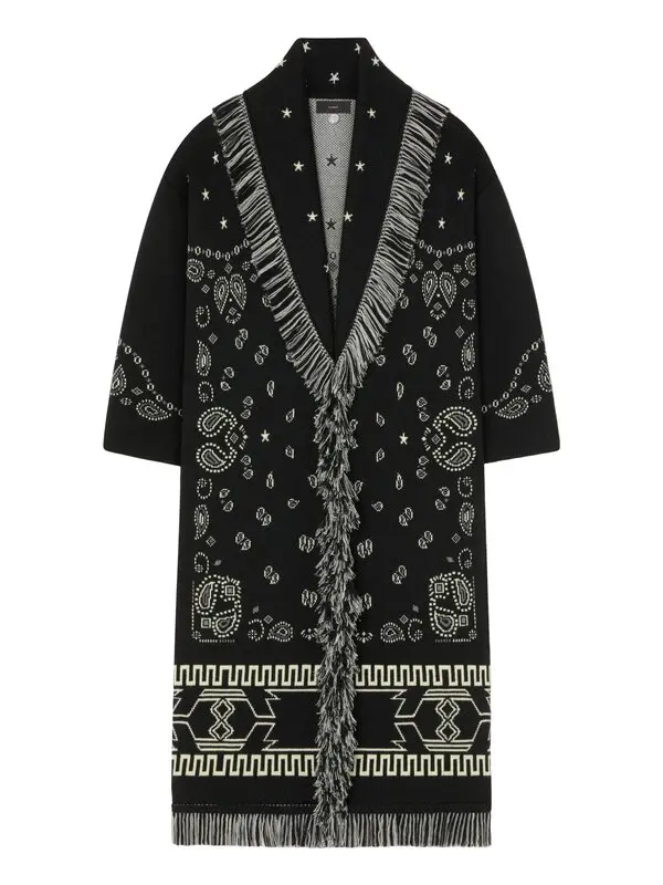 Alanui Bandana Jacquard Coat Bor - Lack/multicol