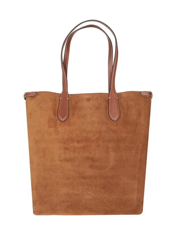 Ralph Lauren Suede/leather Blpt N/s Tte Tte Lrg - Multi
