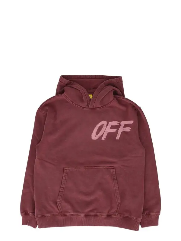 Off-White Shared Logo Fade Out Hoodie - Red