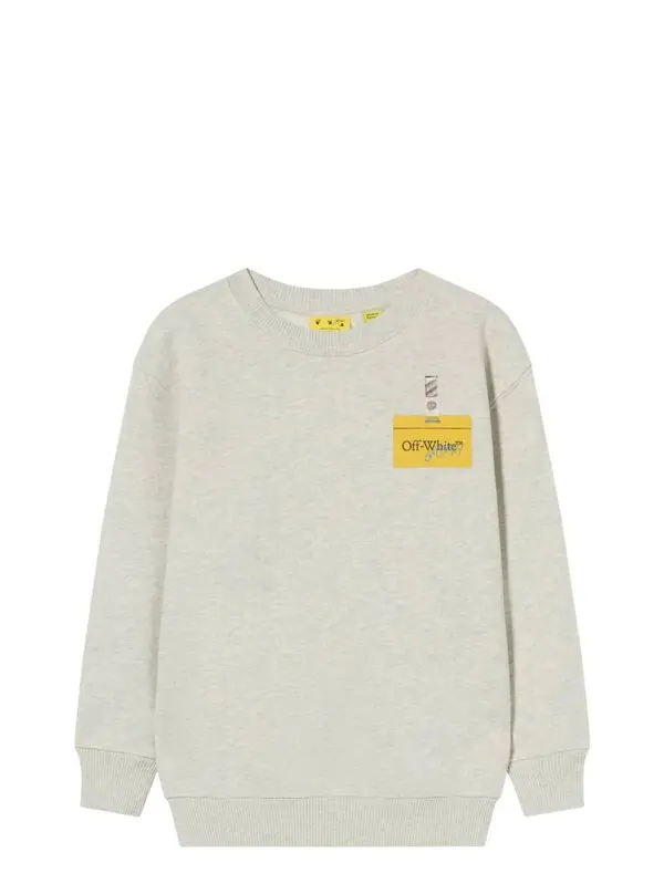 Off-White Arrow Tape Crewneck - Grey