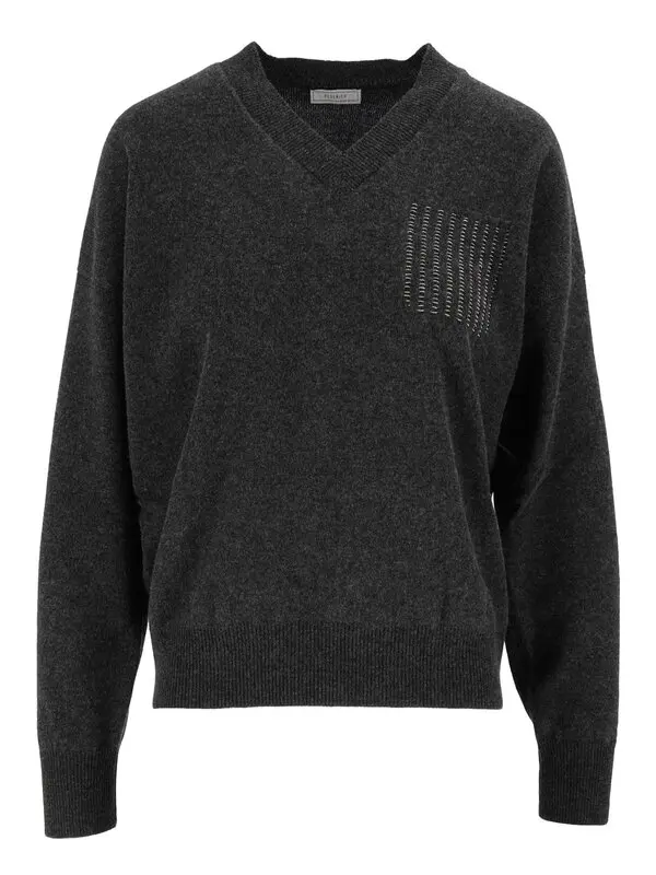 Peserico Knitted Sweater - Grey