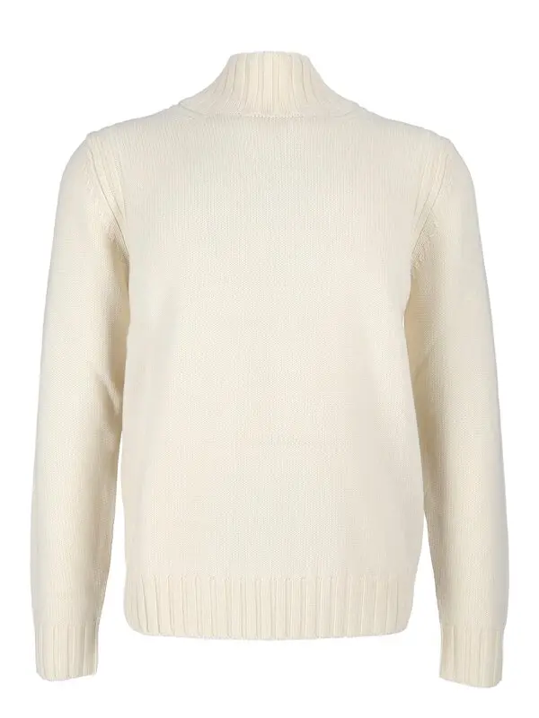 BALLANTYNE T Neck Pullover - White