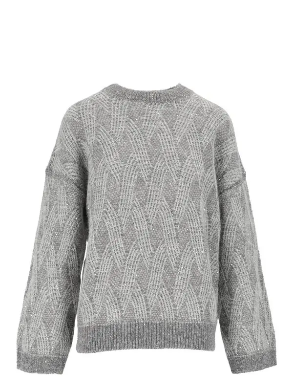 Peserico Knitted Sweater - Grey