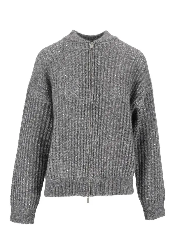 Peserico Knitted Sweater - Grey