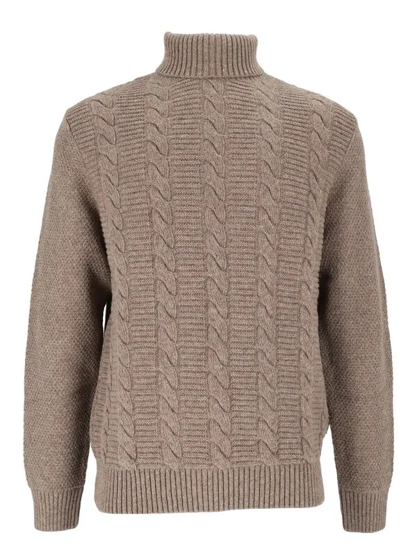 Barbour Staplecross Rollneck Sweater - Grey