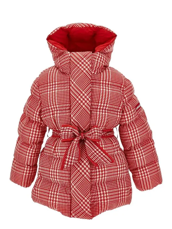 Monnalisa Piumino Con Cintura Polie - Red