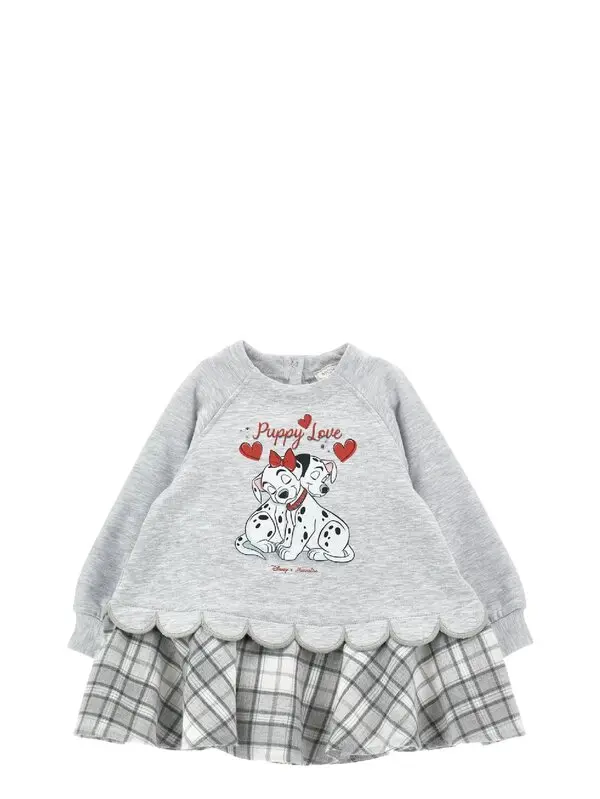 Monnalisa Abito Sporty Felpa - Grey
