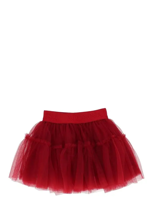 Monnalisa Gonna Tulle Mano Set - Red