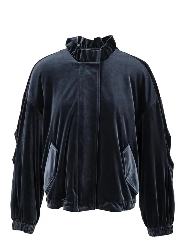EMPORIO ARMANI WOMAN Blouson Jacket - Grey