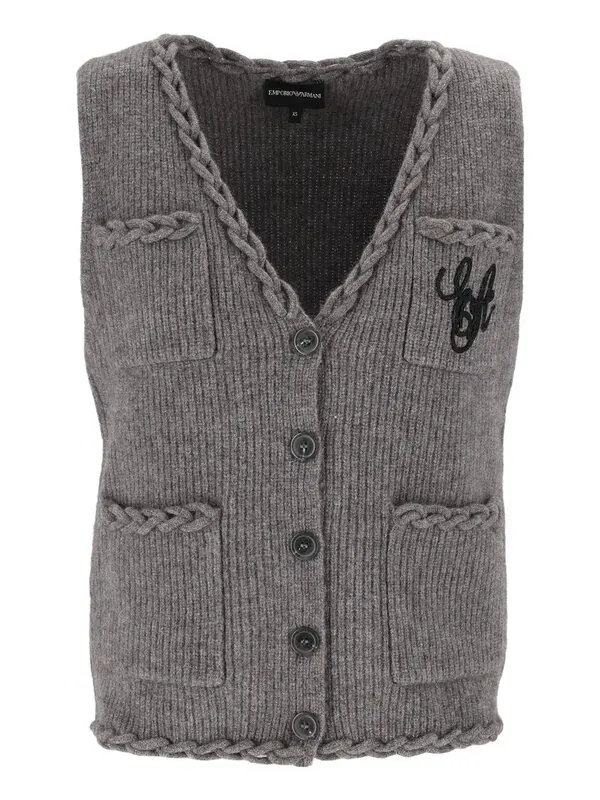 EMPORIO ARMANI WOMAN Waistcoat - Grey