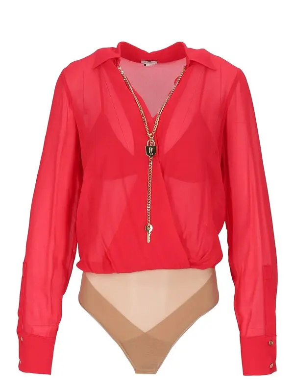 Elisabetta Franchi Camicia A Body - Red