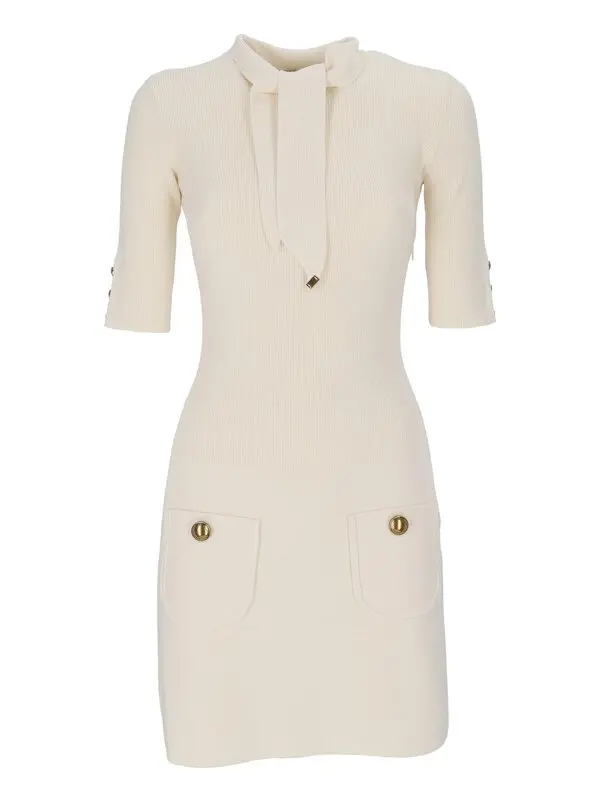 Elisabetta Franchi Abito Di Maglia - White
