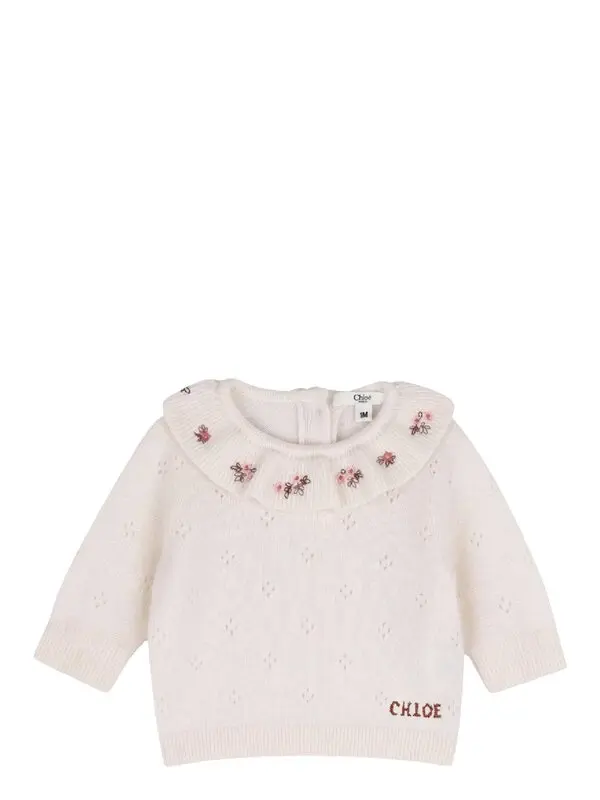 Chloé Completo Pull+pantalone - White