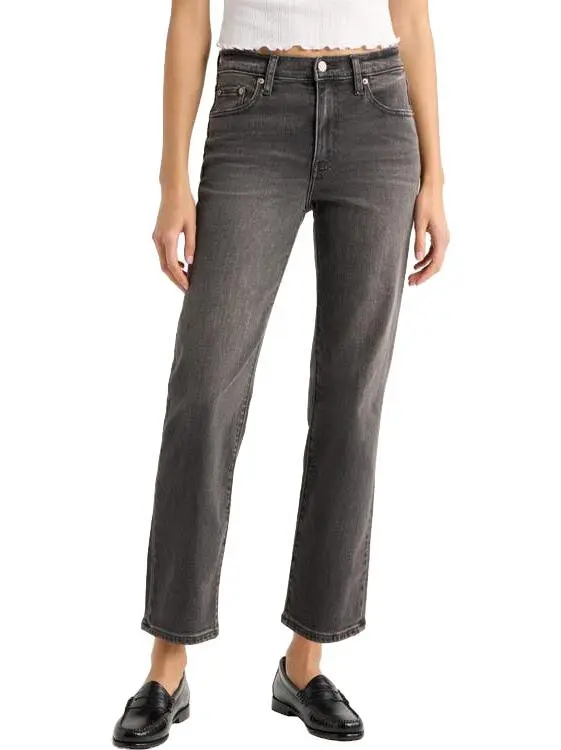 DAZE Rebel High Waist Ankle Straight Leg Jeans - Motion