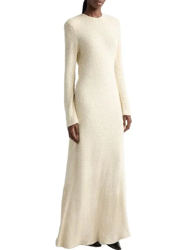 HEIRLOME Mercedes Boucl Maxi Dress - Cream