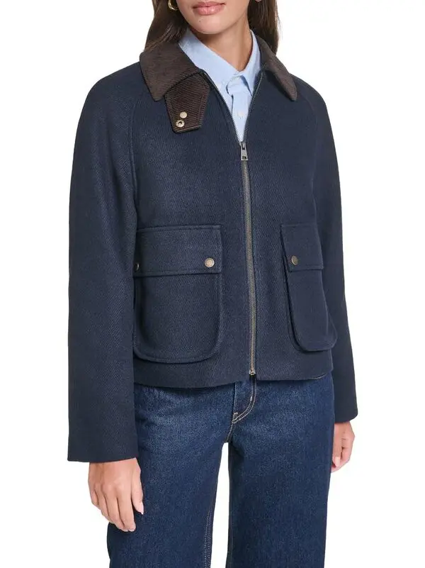LEVI'S Zip Front Jacket - Navy