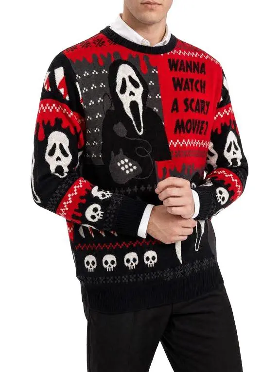 Opposuits Ghostface Sweater - Black
