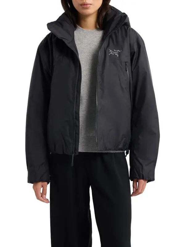 Arc'teryx Altira Insulated Waterproof Cropped Jacket - Black