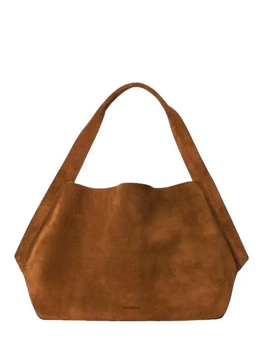 Shinola Derby Suede Shoulder Bag - Beige