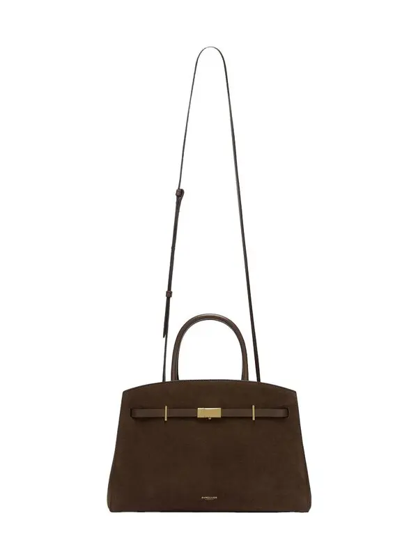 DEMELLIER The Midi Hudson Leather Tote - Mocha
