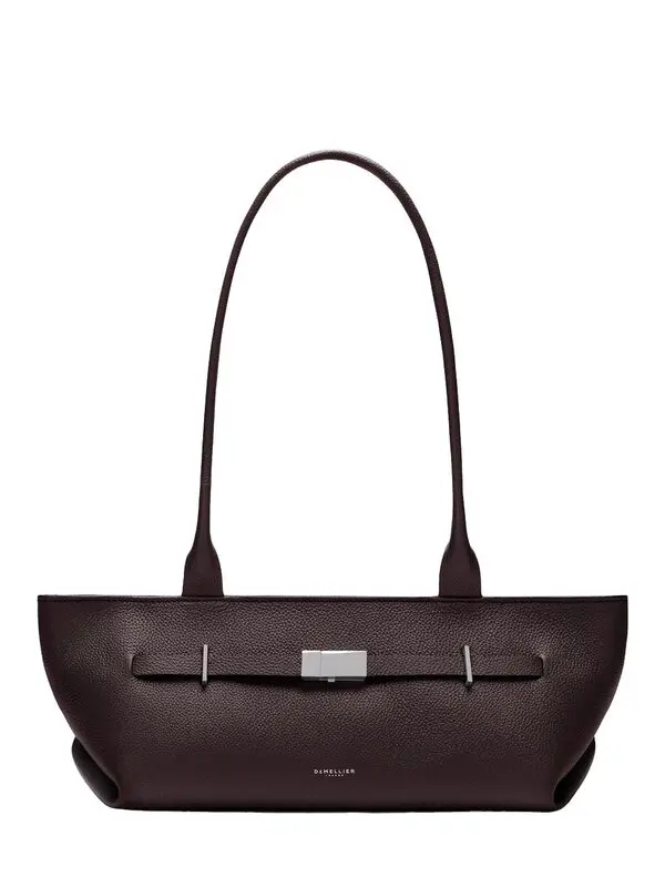 DEMELLIER The New York Leather Shoulder Bag - Bordeaux