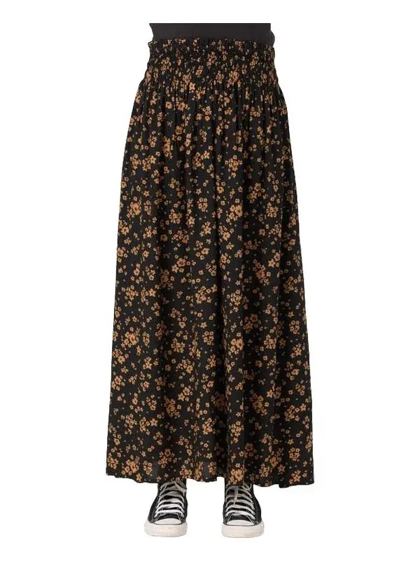 O'Neill Piper Floral Maxi Skirt - Black