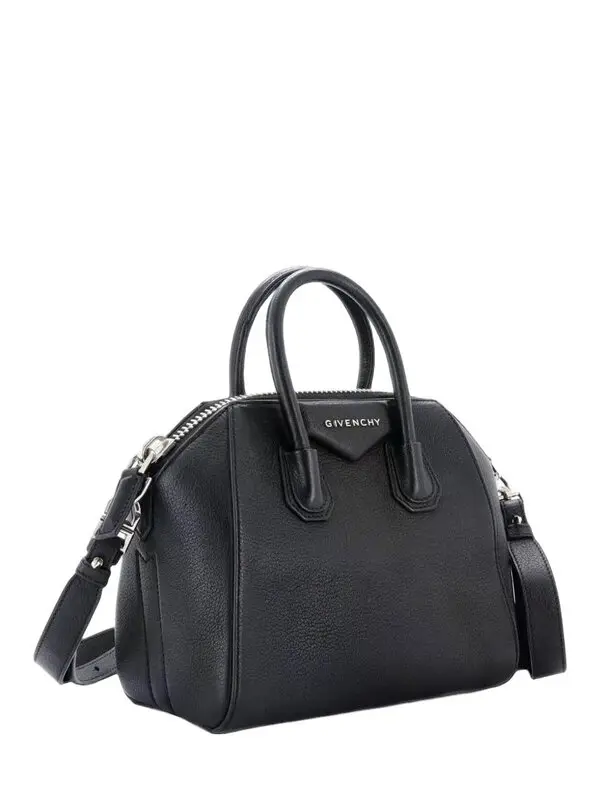 Givenchy Antigona Bag Leather Mini Crossbody Bag - Black