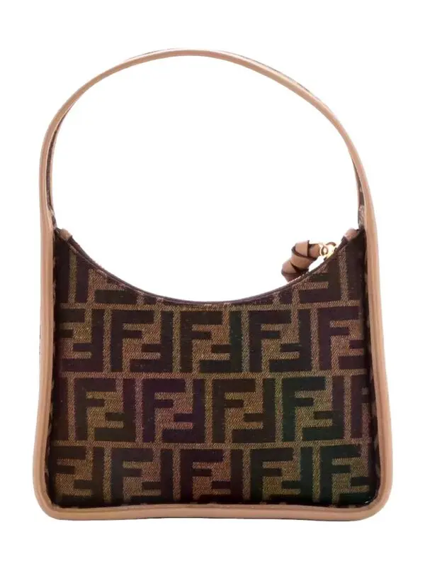 Fendi Fendessence Zucca Canvas Mini Hobo Bag - Brown