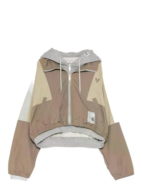 Mihara Yasuhiro Layered Zip-up Jacket - Brown