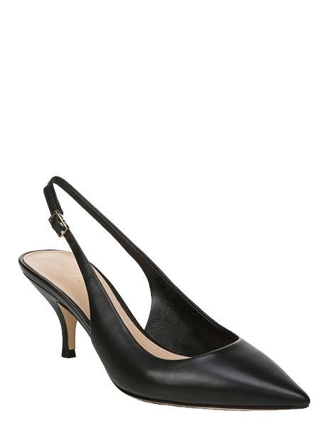 Via Spiga Madalie Slingback Pump - Black Leather