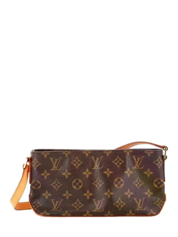 LOUIS VUITTON Trotteur Handbag Monogram Canvas Crossbody Bag - Brown