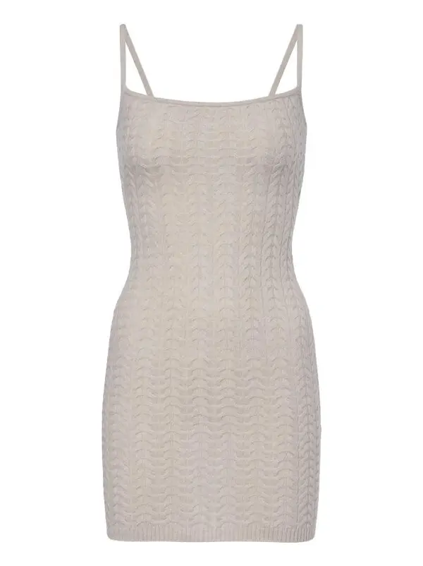 AYA MUSE Alia Wool And Alpaca-blend Minidress - Grey