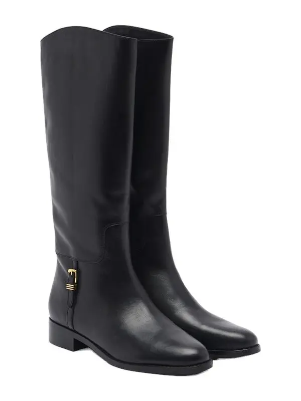 Veronica Beard Arabelle Leather Knee-high Boots - Black