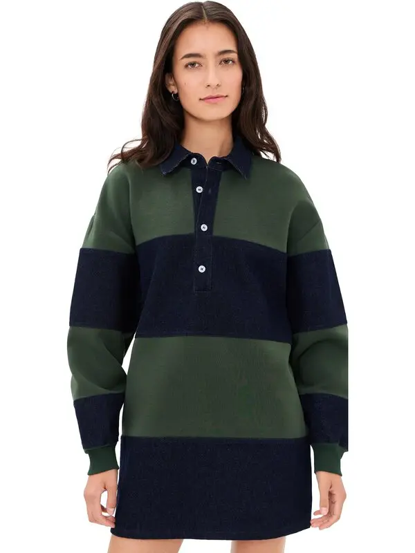 SEROYA Elaria Tunic Dress - Evergreen/atlantic
