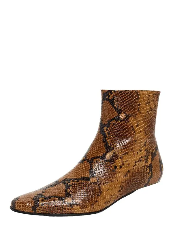 JAMIE HALLER The Lennon Boots - Mustard Python